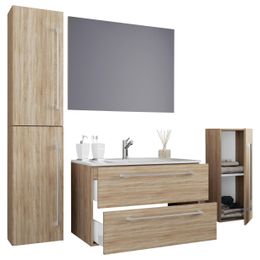 Badezimmer Badinos Sonoma Eiche 5-tlg