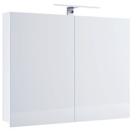 Spiegelschrank Badinos Wei&szlig; mit LED