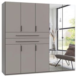 Kleiderschrank Lumio Grau/Sahara