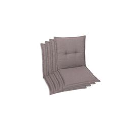 Sesselauflagenset Taupe, 4-teilig
