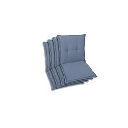 Sesselauflagenset Blau, 4-teilig