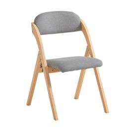sobuy KLAPPSTUHL Buche Gepolstert, 47.5x77x59cm, Grau