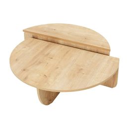 COUCHTISCH - 90 cm x 60 cm - Holz, Platte - Naturfarben Hell - ALOEVA