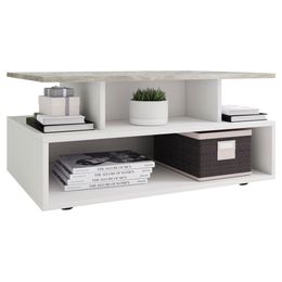 Couchtisch Esila Wei&szlig;/Beton-Optik