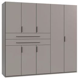 Kleiderschrank Lumio Grau/Sahara