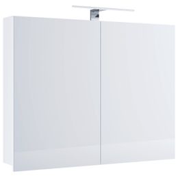 Spiegelschrank Badinos Wei&szlig; mit LED