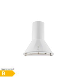 Klarstein Lumio Neo Retro-Dunstabzugshaube 60cm 610m&sup3;/h A Edelstahl wei&szlig; Wei&szlig;