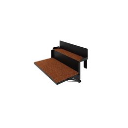 Letti Moderni Balkontisch &ndash; h&auml;ngend &ndash; LEVIRA &ndash; Modell 48 &ndash; Metall &ndash; Schwarz &ndash; 48x35x29 cm