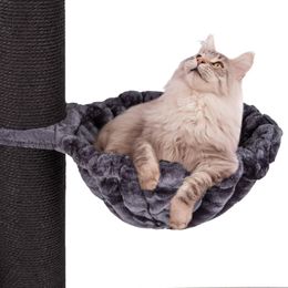 HAPPYPET Universal XXL Liegemulde f&uuml;r Kratzbaum &Oslash; 45 cm, Anthrazit Anthrazit