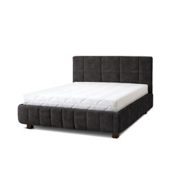 Letti Moderni Polsterbett Reta 180x200 in Pl&uuml;sch Anthracite
