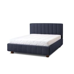 Letti Moderni Polsterbett Calma Grande 160x200 in Siena Dark Blue