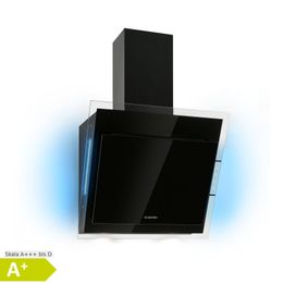 Klarstein Mirage 60 Dunstabzugshaube 550m&sup3;/h Touch-Panel RGB-Ambiente-Licht Glas Schwarz