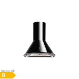 Klarstein Lumio Neo Retro-Dunstabzugshaube 60cm 610m&sup3;/h A Edelstahl schwarz Schwarz