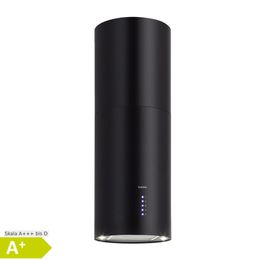Klarstein Beretta Inselabzugshaube &Oslash;35cm 650m&sup3;/h LED inkl. Aktivkohlefilter Matt-Schwarz