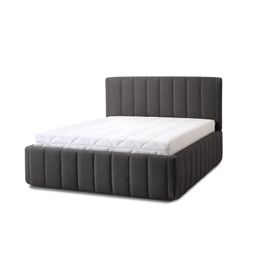 Letti Moderni Polsterbett Calma Grande 160x200 in Siena Dark Gray