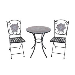 HTI-Living Tisch und 2 St&uuml;hle Marocco Braun