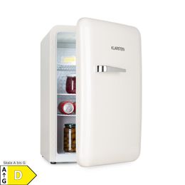 Klarstein Audrey Retro-K&uuml;hlschrank 70 Liter 3 Regale 2 T&uuml;rf&auml;cher Innenbeleuchtung Creme 70 Liter