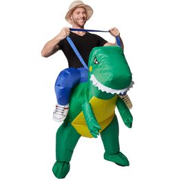 TecTake&reg; Selbstaufblasbares Aufsitzkost&uuml;m Dinosaurier