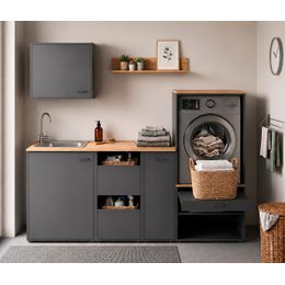 Tchibo - Apothekerschrank &raquo;Solea&laquo; - 32,6x60x95,8cm - anthrazit - Holz / Metall
