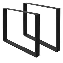 ECD Germany ECD-Germany Tischbeine, Schwarz, Metall, 90x72x8 cm, Esszimmer, Tische, Esstische, Tischsysteme, Tischgestell