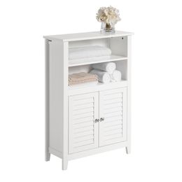 sobuy Badschrank, Wei&szlig;, Holzwerkstoff, 60x90x26 cm, Badezimmer, Badezimmerschr&auml;nke, Midischr&auml;nke
