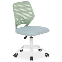 Idimex Kinderdrehstuhl, Gr&uuml;n, Textil, Mode, 47x89x46 cm, Arbeitszimmer, B&uuml;rost&uuml;hle, Jugend- & Kinderschreibtischst&uuml;hle
