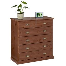 Idimex Kommode, Kastanien, Holz, Kiefer, Vintage, 91x95x39 cm, FSC Mix, Wohnzimmer, Kommoden & Sideboards, Kommoden