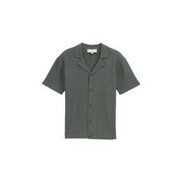 Tom Tailor Denim Herren Strick-Poloshirt mit kurzen &Auml;rmeln, gr&uuml;n, Uni, Gr. XS