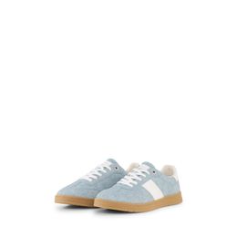 Tom Tailor Damen Sneaker in Jeans-Optik, blau, Uni, Gr. 36