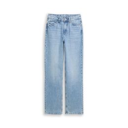 Tom Tailor Denim Damen TTELIN STRAIGHT Jeans, blau, Uni, Gr. 28/32