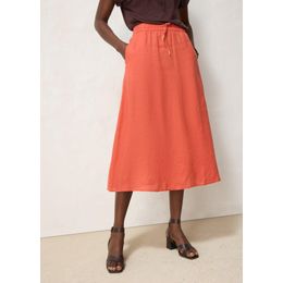 bonprix Maxirock aus reinem Leinen, rot, Gr.54, sch&ouml;ner Maxirock aus hochwertigen Leinen und bequemen Bund