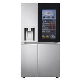 LG LG Side-by-Side K&uuml;hlschrank mit InstaView Door-in-Door&reg; (EEK E, 635L, 179 cm hoch ) mit Eis, Crushed Ice und Wasserspenr, Festwasseranschluss & Craft Ice GSXV90BS GSXV90BS