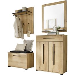 Garderoben-Set Home Affaire "Cantara, moderne Garderobe, Komplettset mit viel Stauraum", eiche evoke, B:170cm H:200cm T:39cm, Kastenm&ouml;bel-Sets