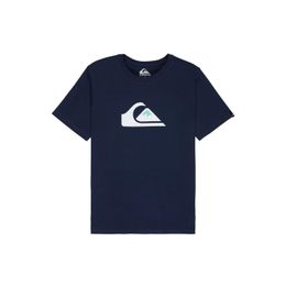 T-Shirt Quiksilver "Comp Logo", Jungen, Gr. 10, blau (navy blazer), Obermaterial: 100% Baumwolle;, Shirts T-Shirt