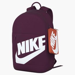 Rucksack Nike "Y NK ELMNTL BKPK SHOEBOX", bordeaux, ora, Rucks&auml;cke, Kinder, Obermaterial: 100% Polyester, Rucksack, f&uuml;r Kinder, mit 20 Liter Volumen, mit gro&szlig;em Hauptfach