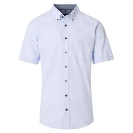 Kurzarmhemd Casamoda "Casamoda Freizeithemd Kurzarm uni", Herren, Gr. L, Normalgr&ouml;&szlig;en, blau (hellblau), 100% Baumwolle, unifarben, comfort fit, Hemden