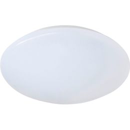 REALITY LEUCHTEN LED Deckenleuchte "PUTZ", wei&szlig;, 1, &Oslash; 27cm H: 8cm, Leuchten, LED Deckenlampe Badezimmer, IP 44, 1160 Lumen, warmwei&szlig;, Durchm 27cm, LED Deckenleuchte