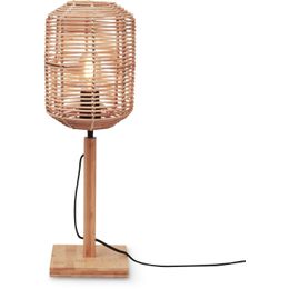 GOOD & MOJO Tischleuchte "TANAMI", braun, 1, &Oslash; 18cm H: 45cm, 1 Stk., Leuchten, Tischleuchte