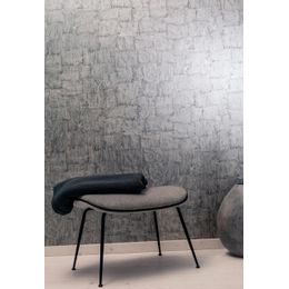 Vliestapete marburg, bunt (silberfarben, grau), B:0,7m L:10,05m, Vlies, Tapeten, Betonoptik, moderne Tapete f&uuml;r Wohnzimmer Schlafzimmer K&uuml;che