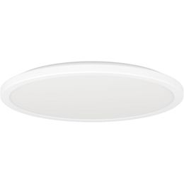 Eglo Deckenleuchte "Rovito Deckenlampe, Deckenbeleuchtung, Badlampe, Kunststoff, IP44", wei&szlig;, 1, &Oslash; 38,9cm H: 3cm, 1 Stk., Leuchten, Wand-/Deckenleuchte - H3 x &Oslash;38,9 cm - wei&szlig; - 18,5W inkl., Deckenleuchte