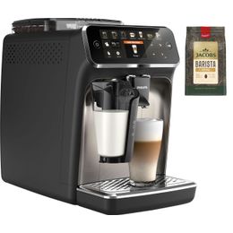 Philips Kaffeevollautomat "5400 Series EP5447/90 LatteGo", schwarz, B:24,6cm H:43,3cm T:37,2cm, Kaffeevollautomaten, LatteGo Milchsystem und 4 Benutzerprofilen, Kaffeevollautomat, Topseller
