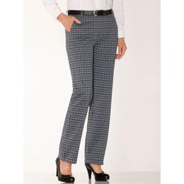 Webhose CLASSIC, Damen, Gr. 20, Kurzgr&ouml;&szlig;en, anthrazit, ecru, gemustert, 95% Polyester, 5% Elasthan, gemustert, unifarben, Hosen