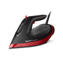 Philips Dampfb&uuml;geleisen "DST6130/40 6000 Series", schwarz, rot, B:12,9cm H:15,8cm T:31,6cm, B&uuml;geleisen, SteamGlide Plus, mit 300 ml Wassertank und 220 g Dampfsto&szlig;, Dampfb&uuml;geleisen