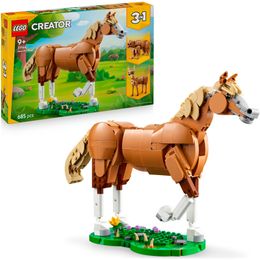 Konstruktionsspielsteine Lego "Pr&auml;chtiges Ross (31166), Lego Creator", bunt, Spielbausteine, Kinder, Kunststoff, Made in Europe