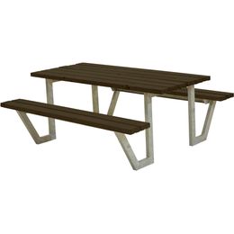 Garten-Essgruppe Plus "&raquo;Wega&laquo; Kombim&ouml;bel", schwarz (schwarz ral 9005), B:161cm H:73cm T:177cm, Sitzm&ouml;bel-Sets, 177x161x73/45 cm