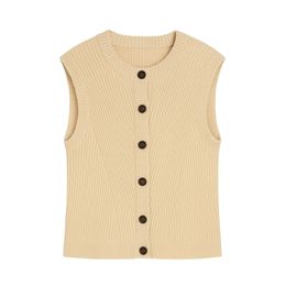 Strickweste NORR "NORR top Lindsay", Damen, Gr. 40, ivory melange, Obermaterial: 50% Viskose, 28% Polyester, 22% Nylon, Westen Strickweste