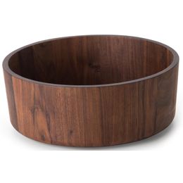 Schale CONTINENTA "Walnuss", braun (holzfarben), H:12cm &Oslash;:31cm, Holzwerkstoff, Sch&uuml;sseln, Schale, Walnussholz