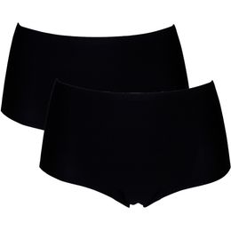 High-Waist-Hipster After Eden "UNLIMITED", Damen, schwarz, Microfaser, Obermaterial: 82% Polyamid, 18% Elasthan, clean, unifarben, k&ouml;rpernah, Unterhosen, One Size, hochgeschnitten