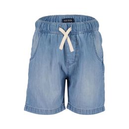 Jeansbermudas Blue Seven, M&auml;dchen, Gr. 116, N-Gr, blau (hl blau), Denim/Jeans, Obermaterial: 100% Baumwolle, Abriebeffekte, unifarben, Basic kniefrei, Jeans