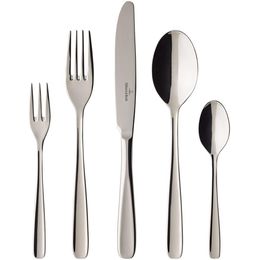 Villeroy & Boch Besteck-Set VILLEROY & BOCH "Liam", silber (edelstahlfarben), 30 Stk., Edelstahl, Essbesteck-Sets, sp&uuml;lmaschinenfest